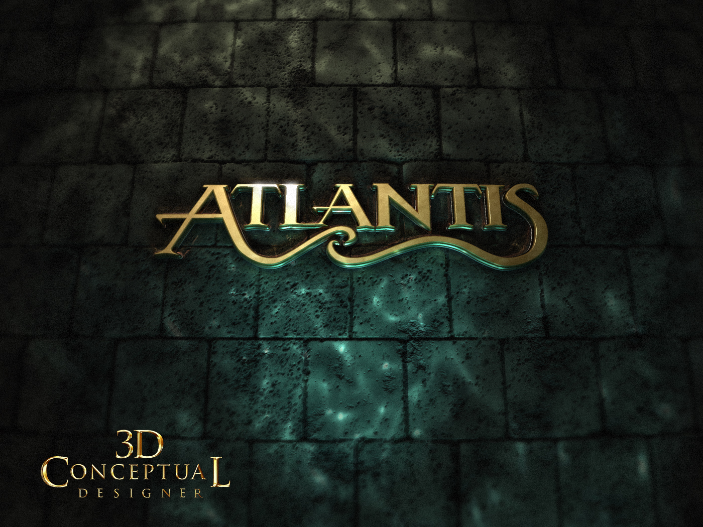 3DconceptualdesignerBlog: Project Review: The Atlantis Resort 3D Logo ...